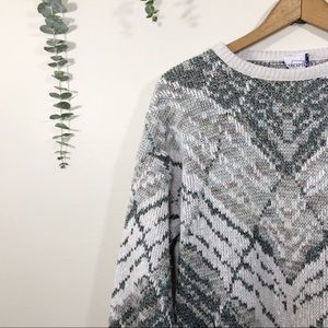 Vintage | Sweaters | Vintage Chevron Knit Sweater | Poshmark